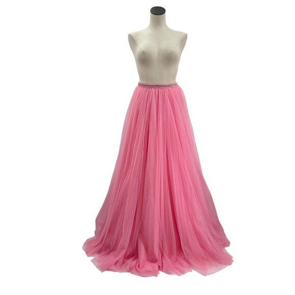 Sherri Hill | Skirts | Sherri Hill Pink Tulle Skirt With Beaded ...